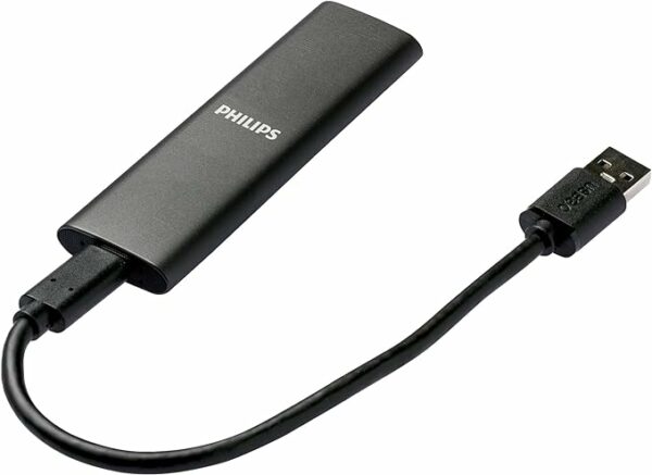 Philips Portable Externe SSD 500G – Ultra Fin, SATA Ultra Speed USB-C ...
